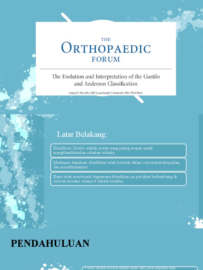 JR - The Gustilo Classification (IND) | PDF