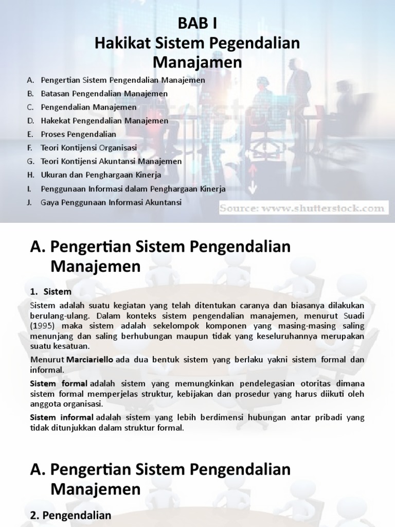 Hakekat Sistem Pengendalian Manajemen | PDF