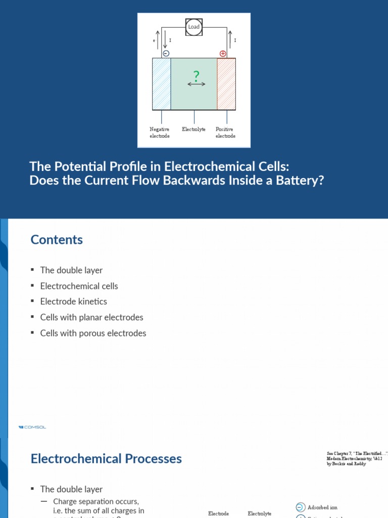 The Potential Profile in Electrochemical Cells: Does The Current Flow ...