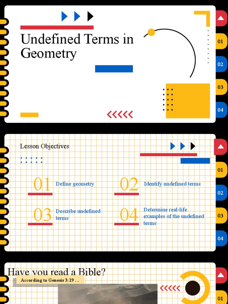 Undefined Terms in Geometry | PDF | Euclid | Geometry