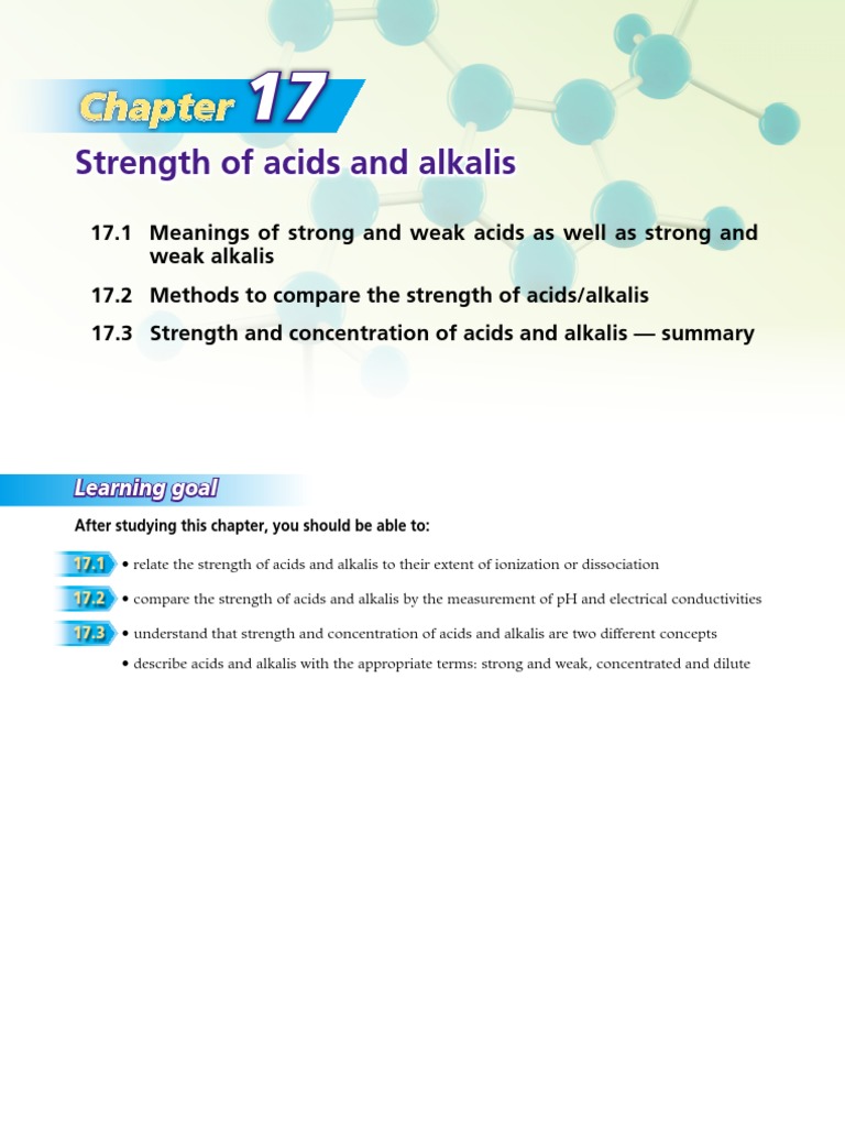 Strength of Acids and Alkalis | PDF | Acid | Hydroxide