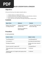 4 Types of Sentences Lesson Plan | PDF | Question | Sentence (Linguistics)