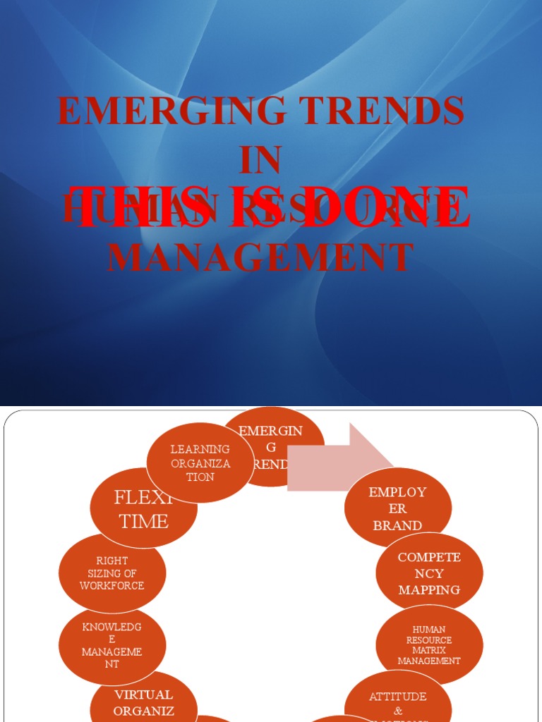 Emerging Trends IN Human Resource Management: This Is Done | PDF ...