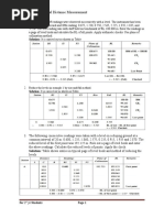 Two Peg Test | PDF | Metre | Surveying