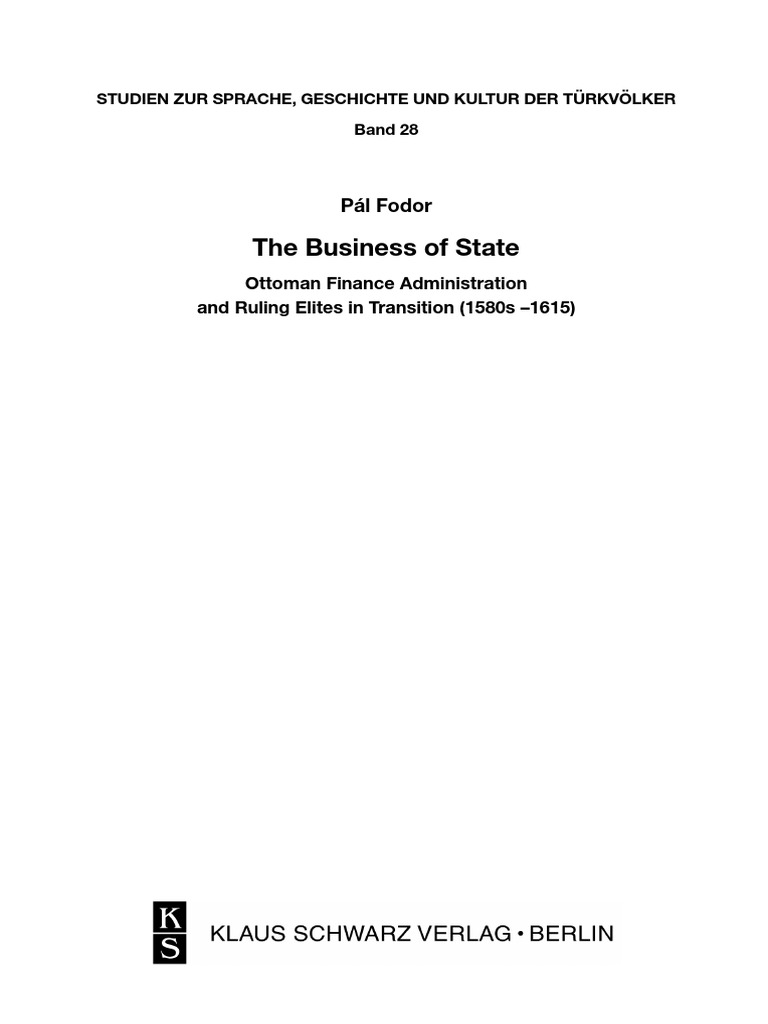 Fodor - Pál - THE BUSINESS OF STATE - Full Digital | PDF | Nature