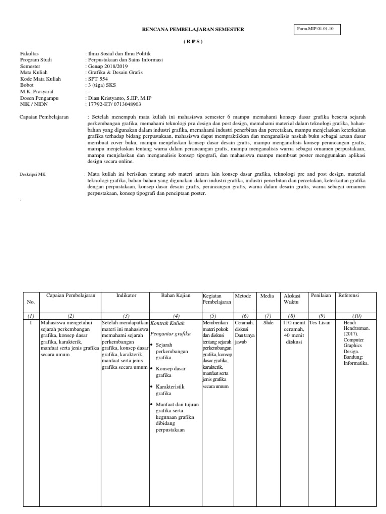 RPS - Grafika Dan Desain Grafis | PDF