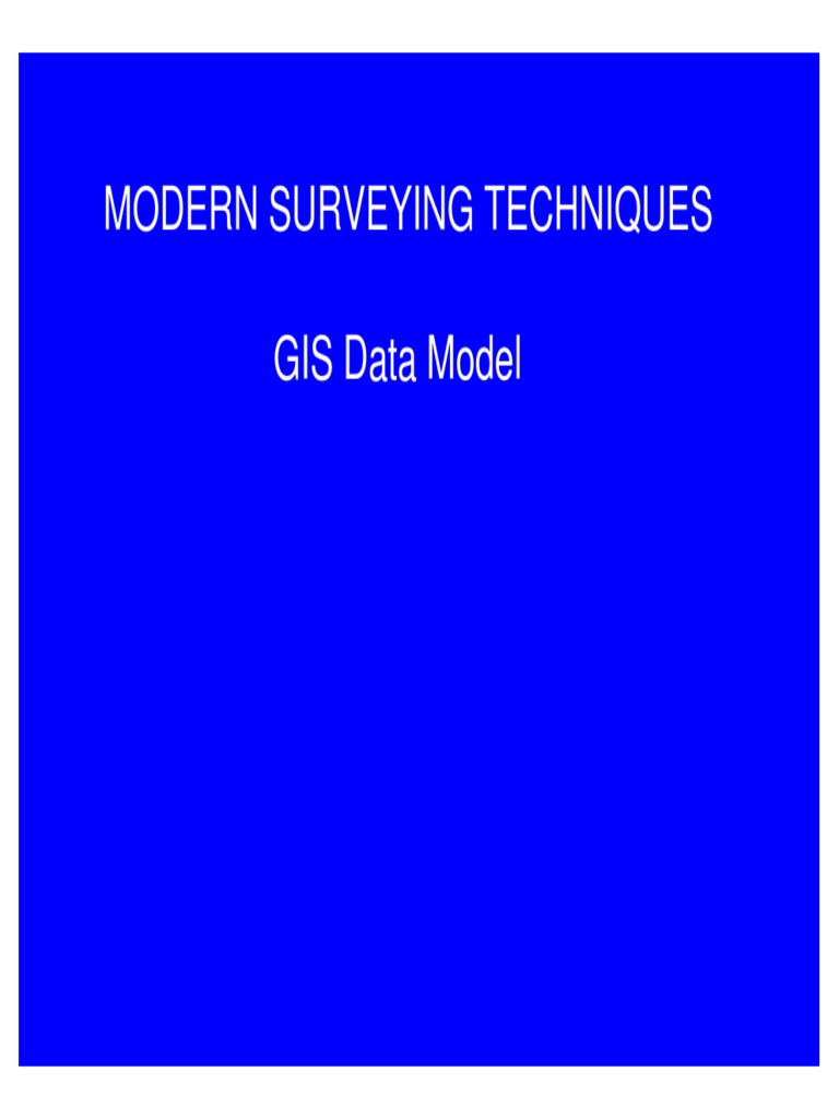 Etc - 11 - GIS DATA MODELS | PDF | Geographic Information System ...