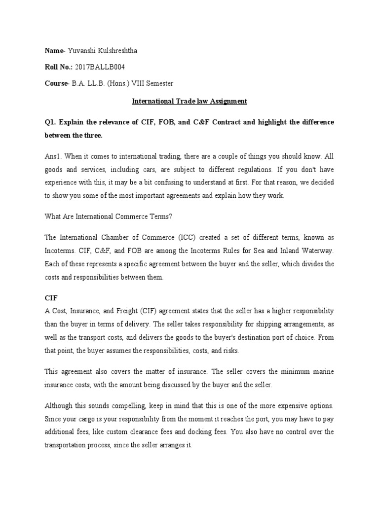 ITL Assignment Yuvanshi | PDF | Business Law | Private Law