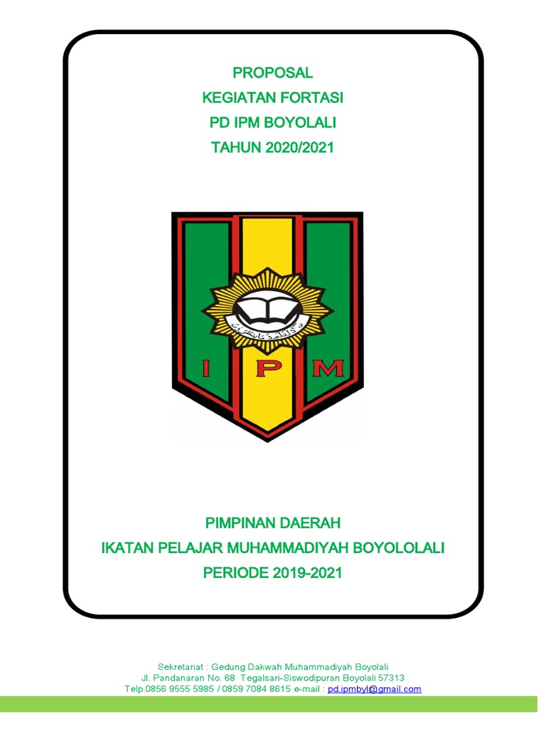 FORTASI Daring IPM Boyolali 2020 | PDF