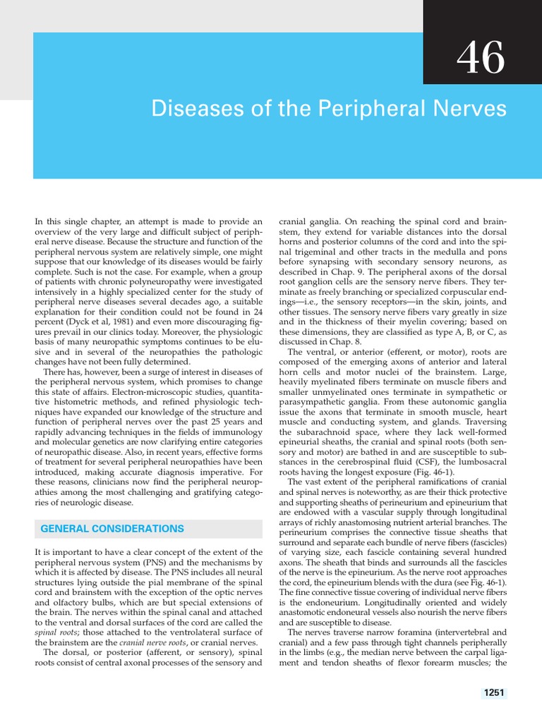 Diseases of Peripheral Nerves | PDF | Myelin | Axon