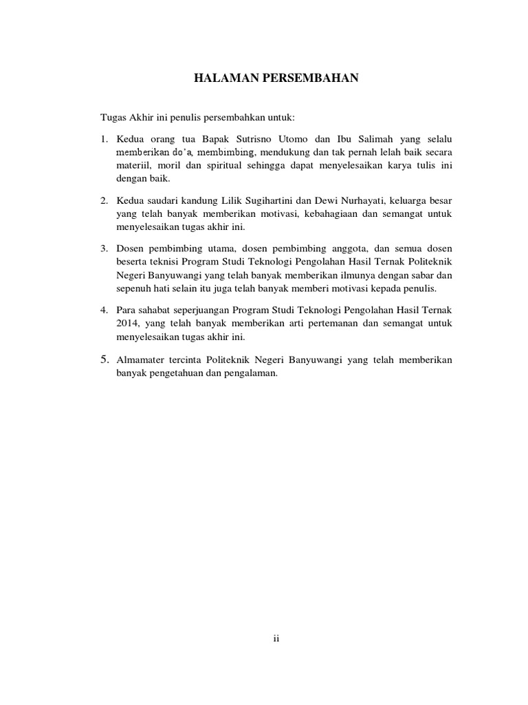 Halaman Persembahan | PDF