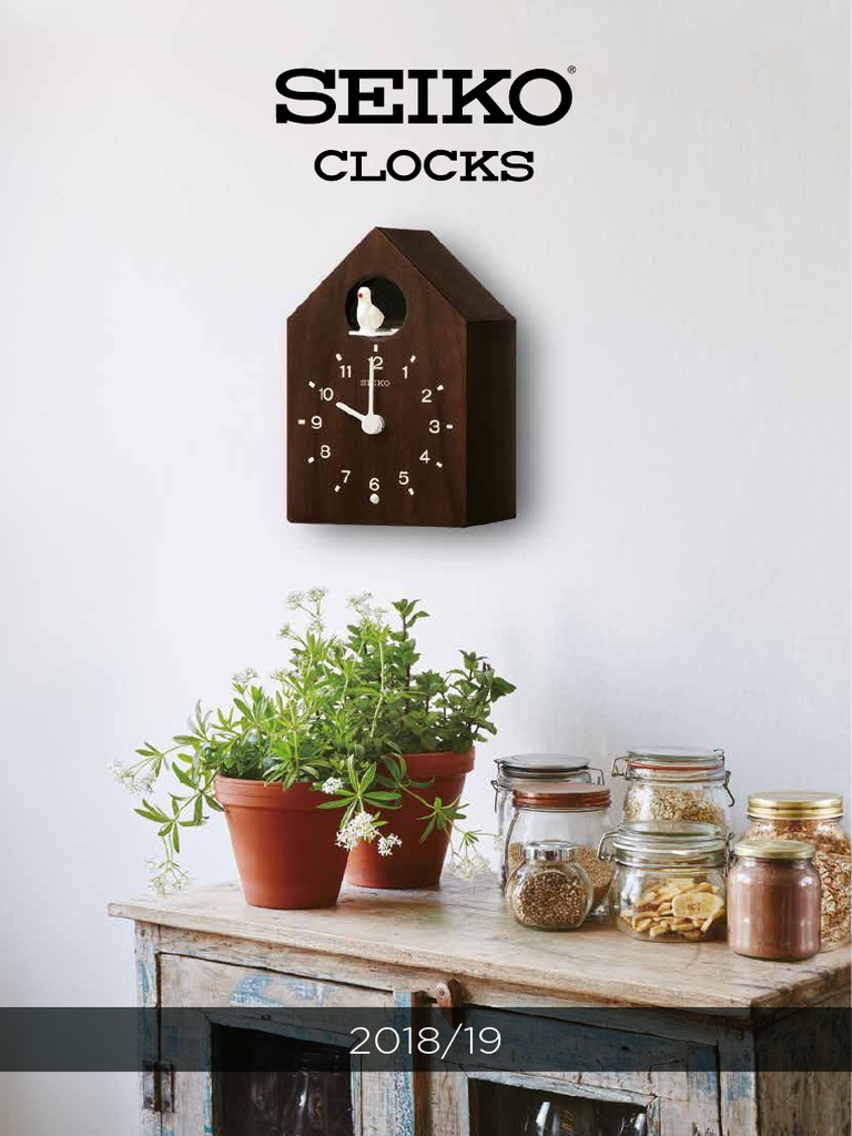 SEIKO Clock Brochure 2019 | PDF | Clock | Horology