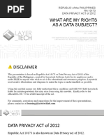 Survey Questionnaire: Part - Data Privacy Act Implication | PDF ...