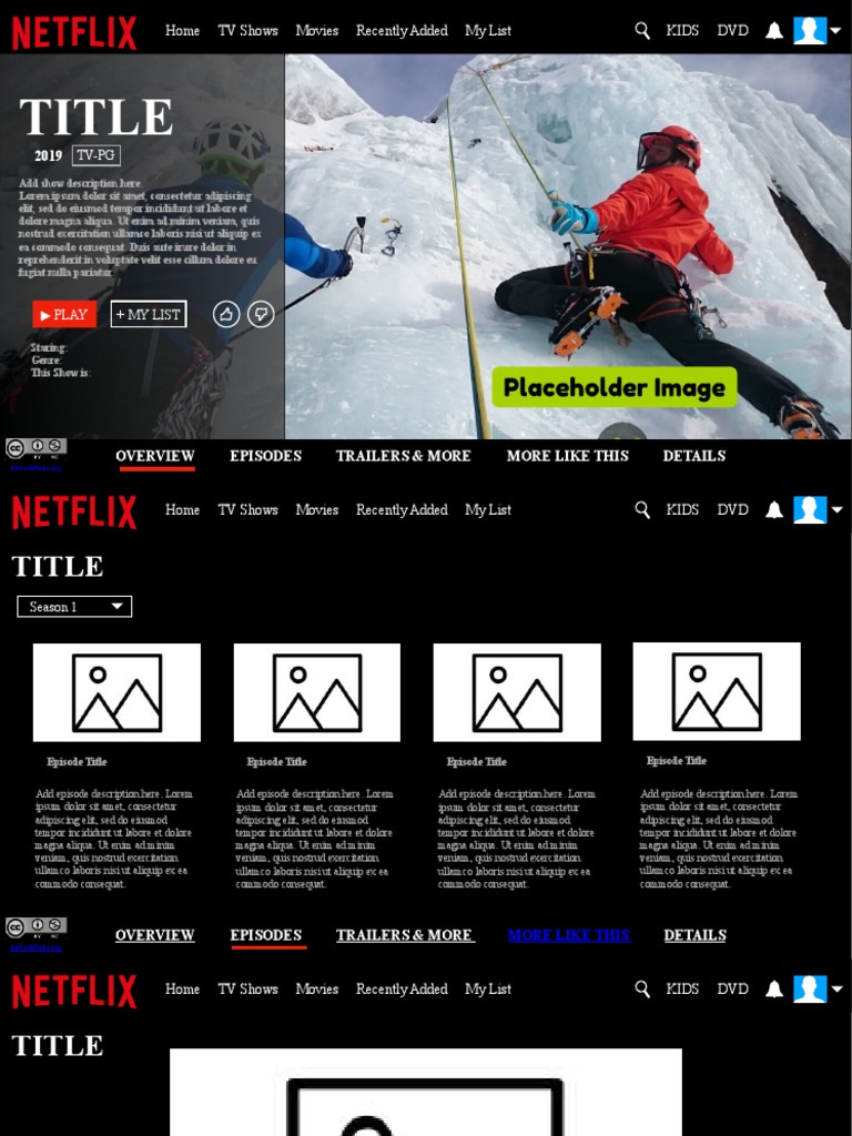 Netflix Template | PDF | Text | Writing
