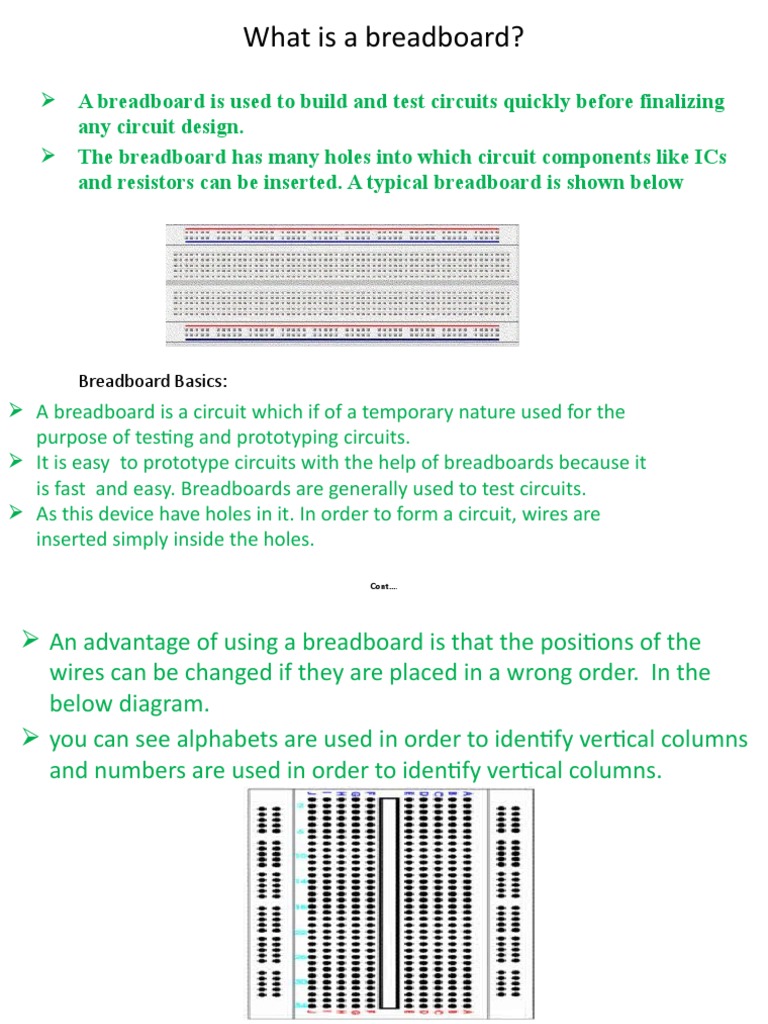 What Is A Breadboard?: Any Circuit Design. and Resistors Can Be ...