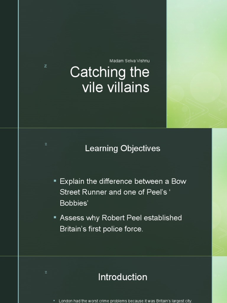 Catching The Vile Villains | PDF | Police | Deviance (Sociology)