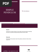 Experiment 4 (Simple Pendulum) | PDF | Pendulum | Oscillation