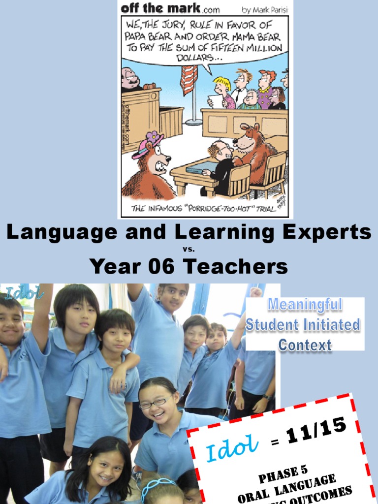 Language and Learning Experts Year 06 Teachers | PDF