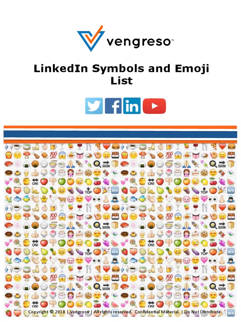 LinkedIn Symbols and Emoji List PDF | PDF | Planetary Science | Astronomy