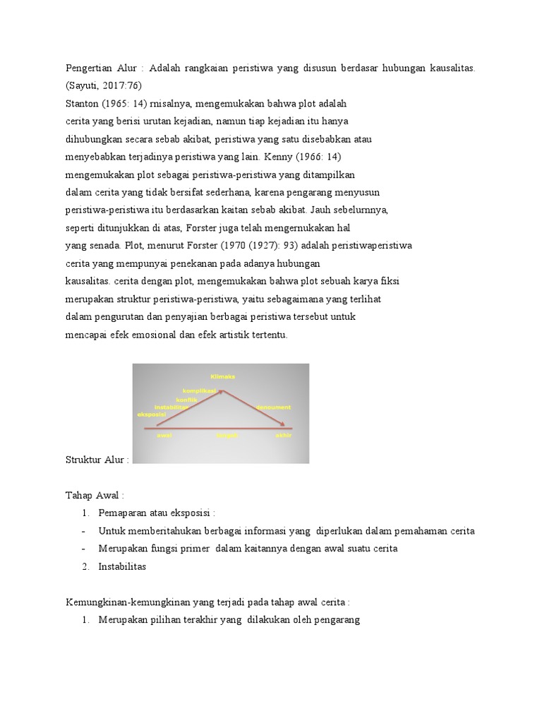 Struktur dan Jenis Alur dalam Cerita | PDF