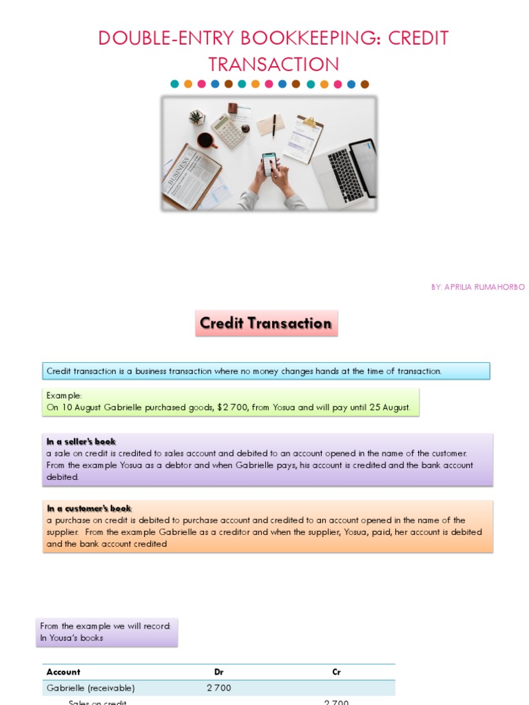 Double-Entry Bookkeeping: Credit Transactions | PDF | Debits And ...