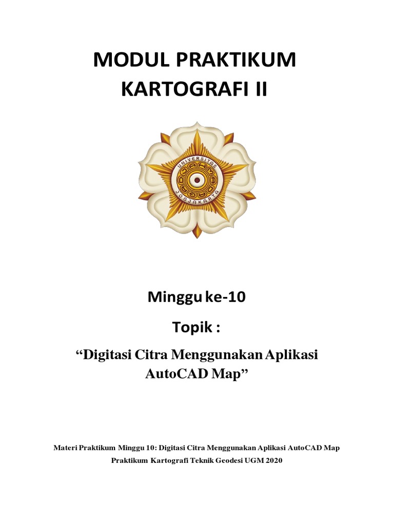 M10-Digitasi Citra Menggunakan Aplikasi AutoCAD Map | PDF | Seni | Komputer