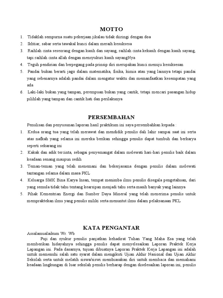 Motto | PDF | Karier & Perkembangan | Bisnis