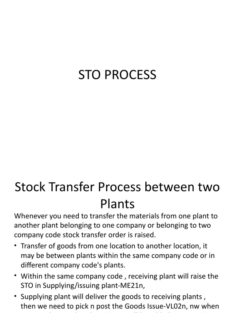 STO Process | PDF