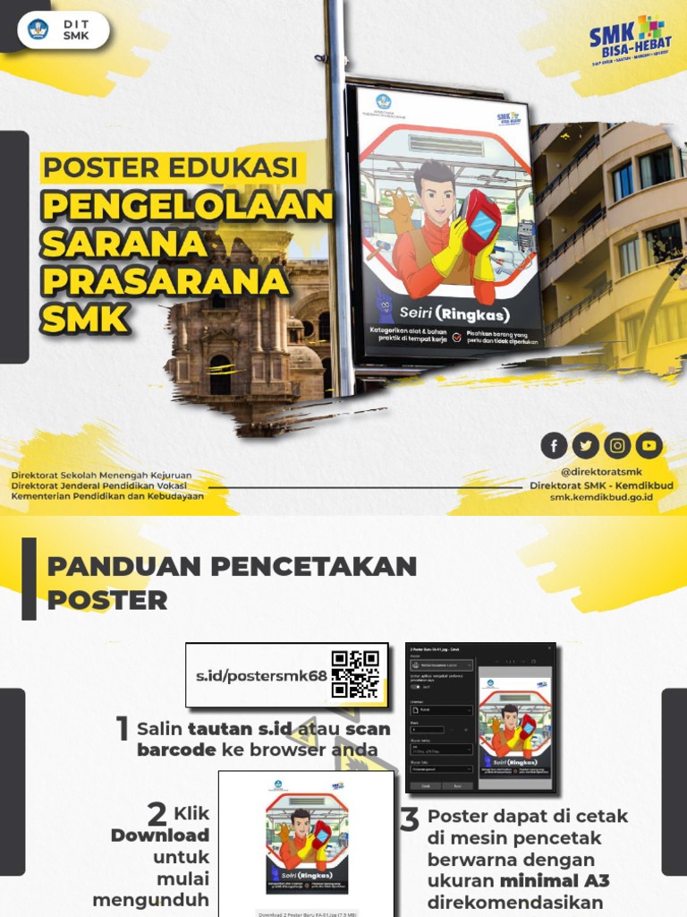 Panduan Cetak Poster SMK | PDF | Seni