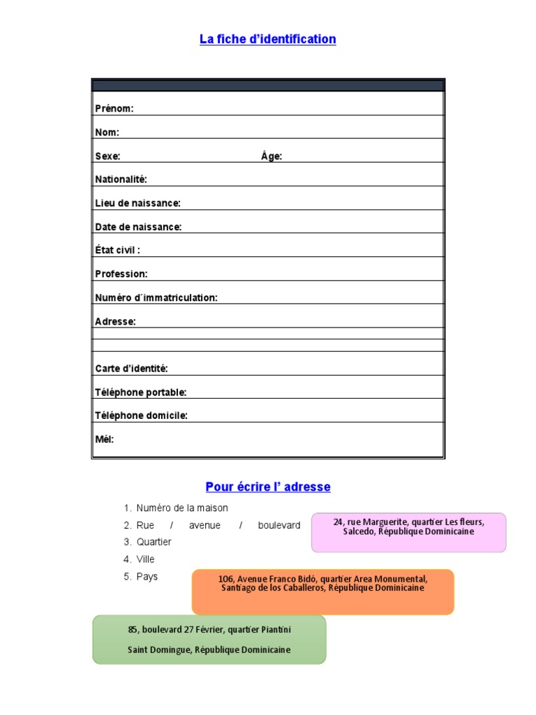 La Fiche D'identification | PDF | Échecs | Théorie (échecs)