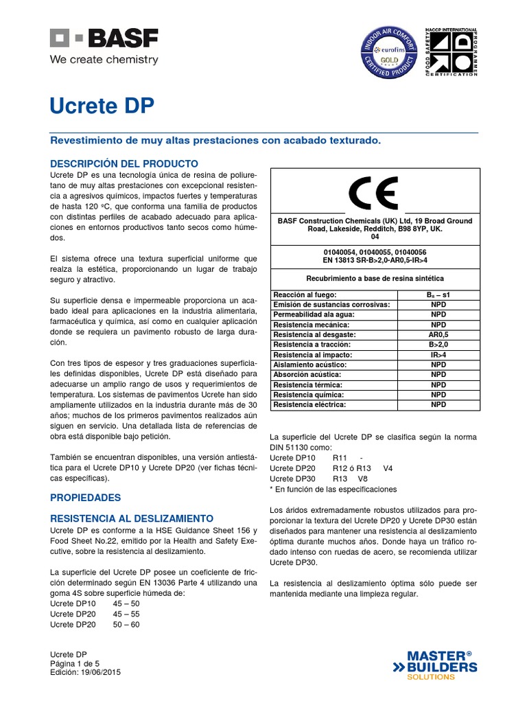 Ucrete DP TOPCOAT | PDF | Solvente | Revestimiento