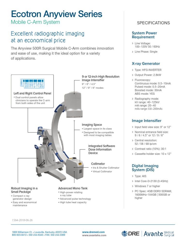 Ecotron Anyview Series: Excellent Radiographic Imaging at An Economical Price | PDF ...