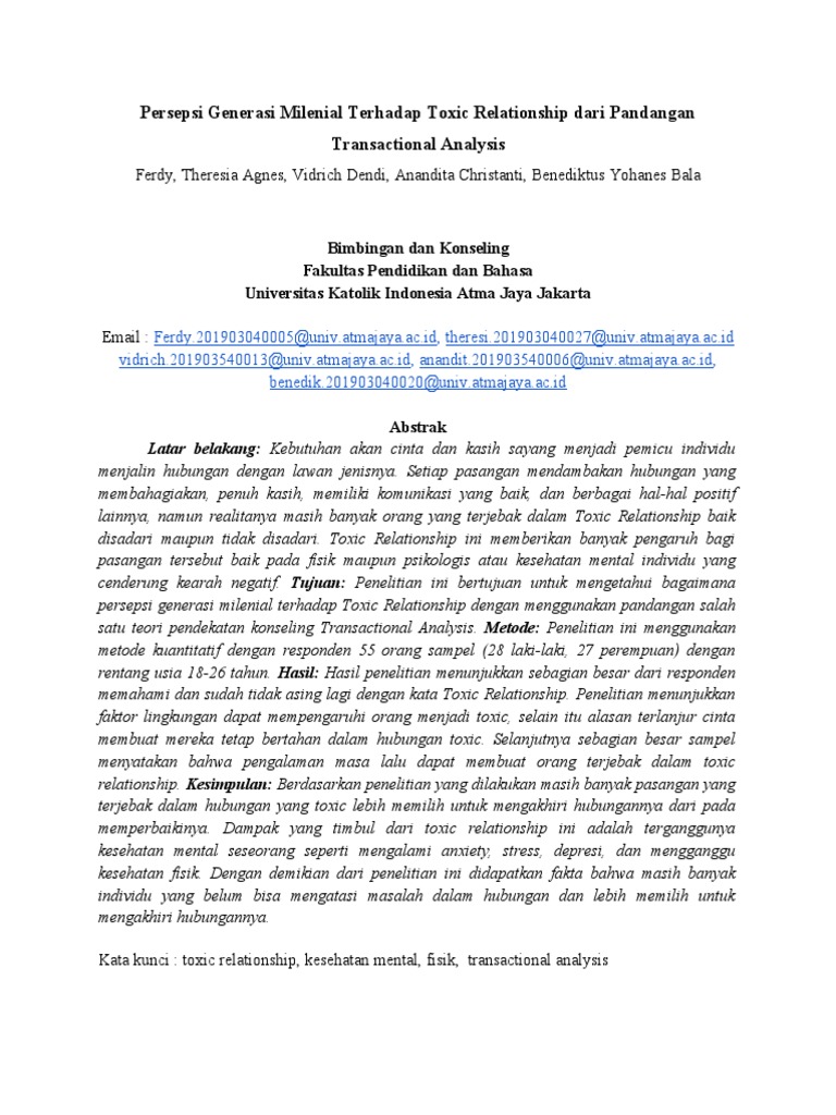 Toxic Relationship | PDF