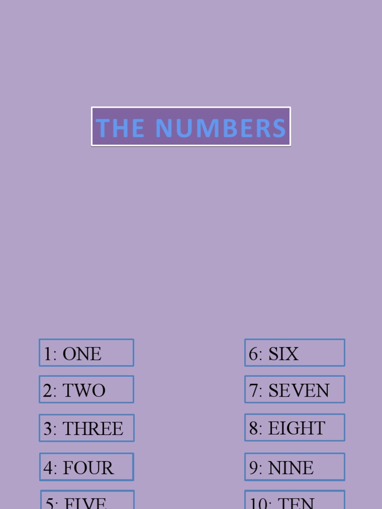 NUMBERS | PDF