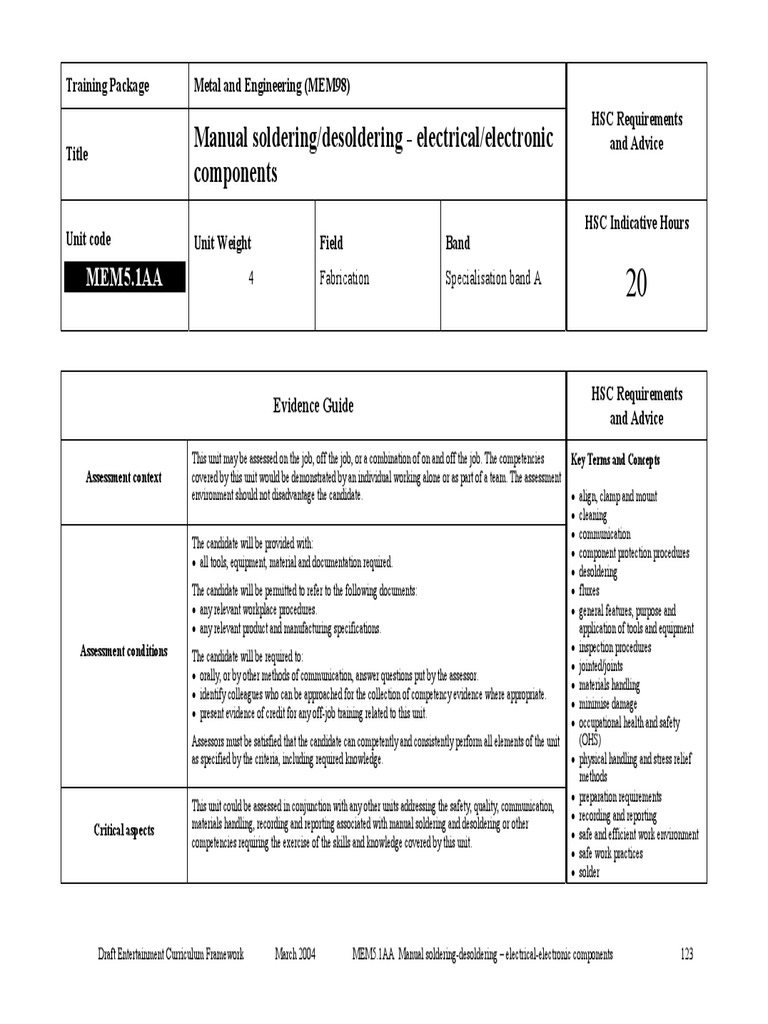 Manual soldering training | PDF | Soldering | Specification (Technical ...