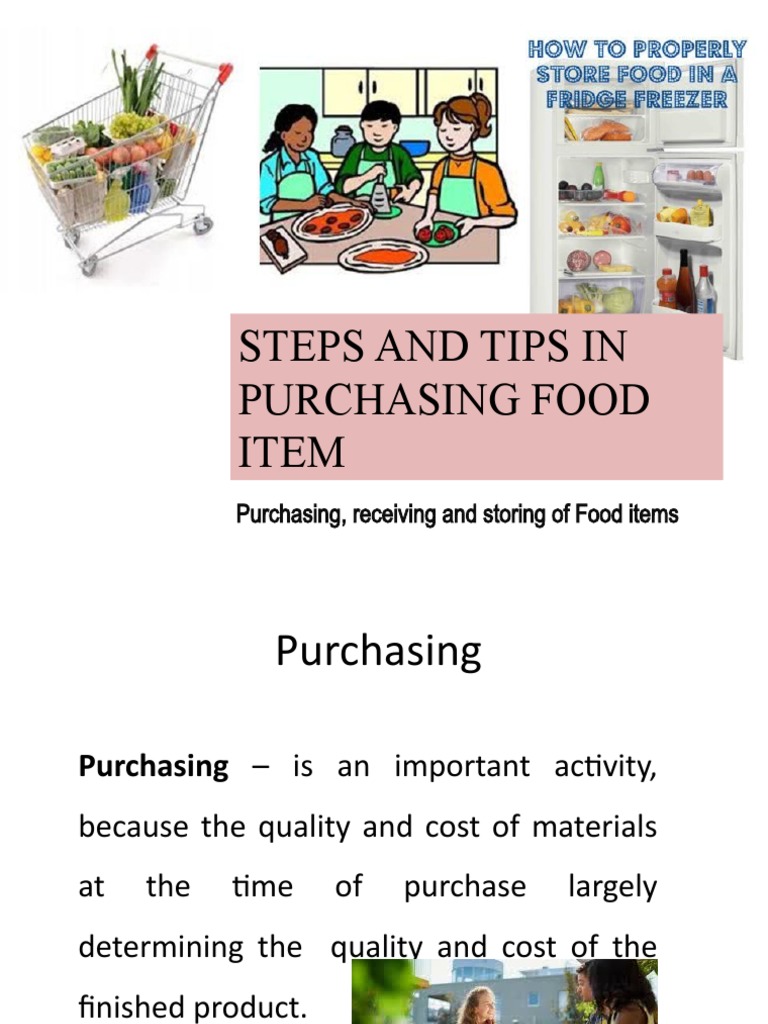 Steps and Tips in Purchasing Food Item | PDF | Fat | Foods