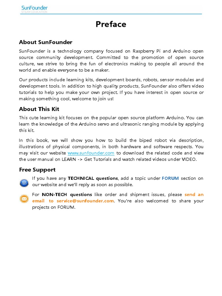 DIY 4-DOF Robot Kit - Sloth User Manual | PDF | Arduino | Installation (Computer Programs)
