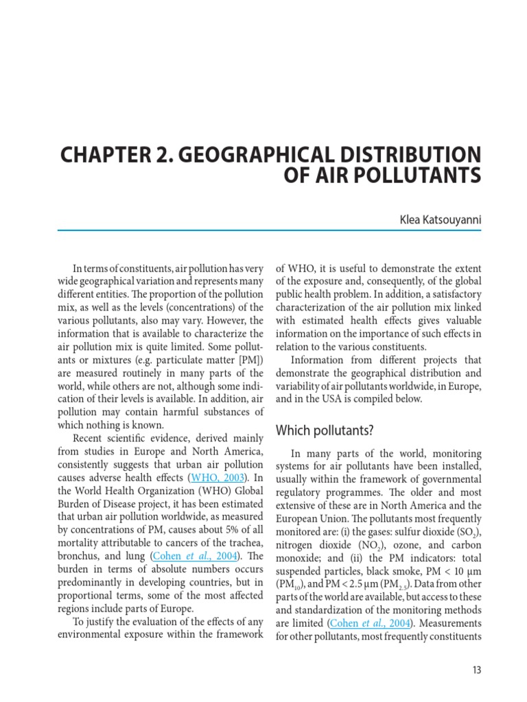 Gis Zagadjenost Vazduha U Svetu | PDF | Air Pollution | Particulates