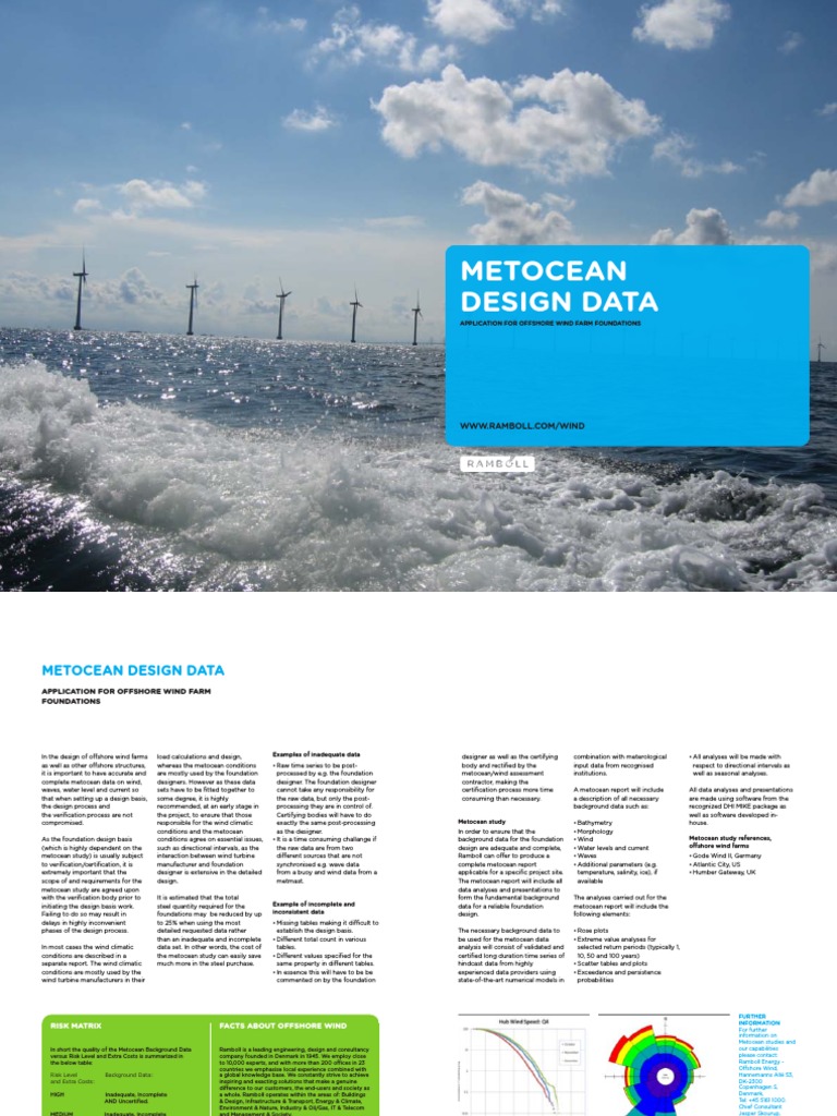 Metocean Design Data WEB1 | PDF | Data Analysis | Wound