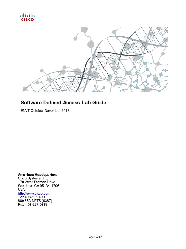 lab SD Access 1 2 5 and Border | PDF | Router (Computing) | Ip Address