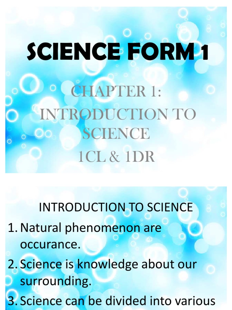 Science Form 1 | PDF