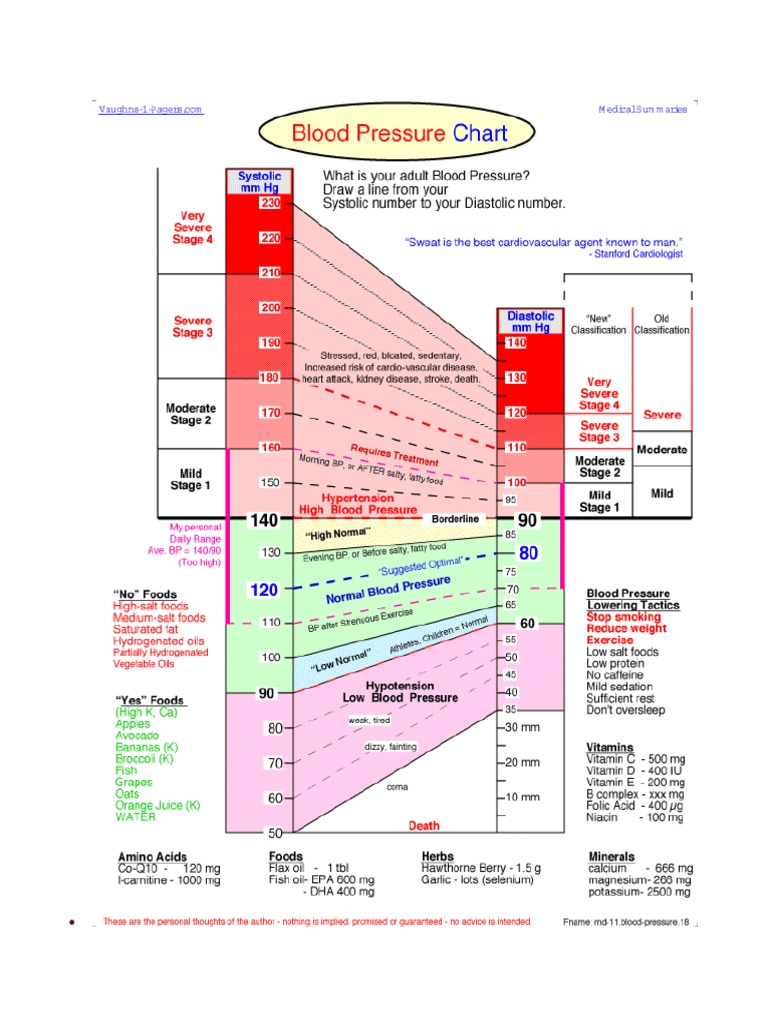 BP Chart | PDF | Blood Pressure | Hypertension
