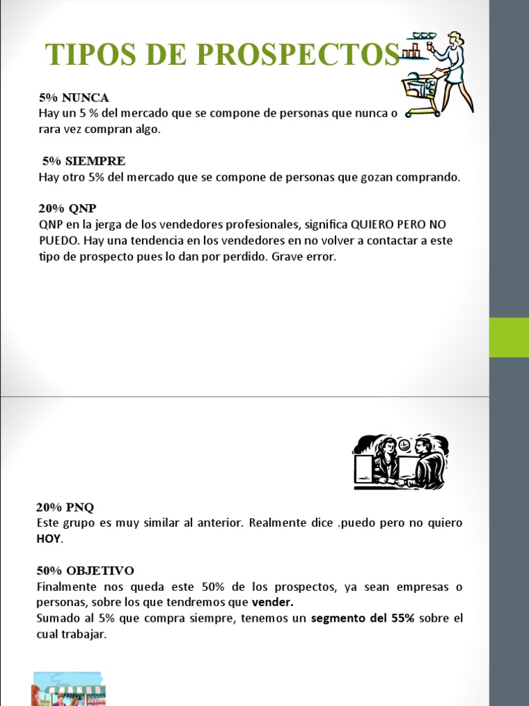 Tipos de Prospectos y Proceso de Venta / Edgar Rafael Torres de León | PDF