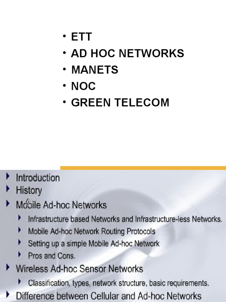 Ad Hoc Networks for Disaster Connectivity | PDF