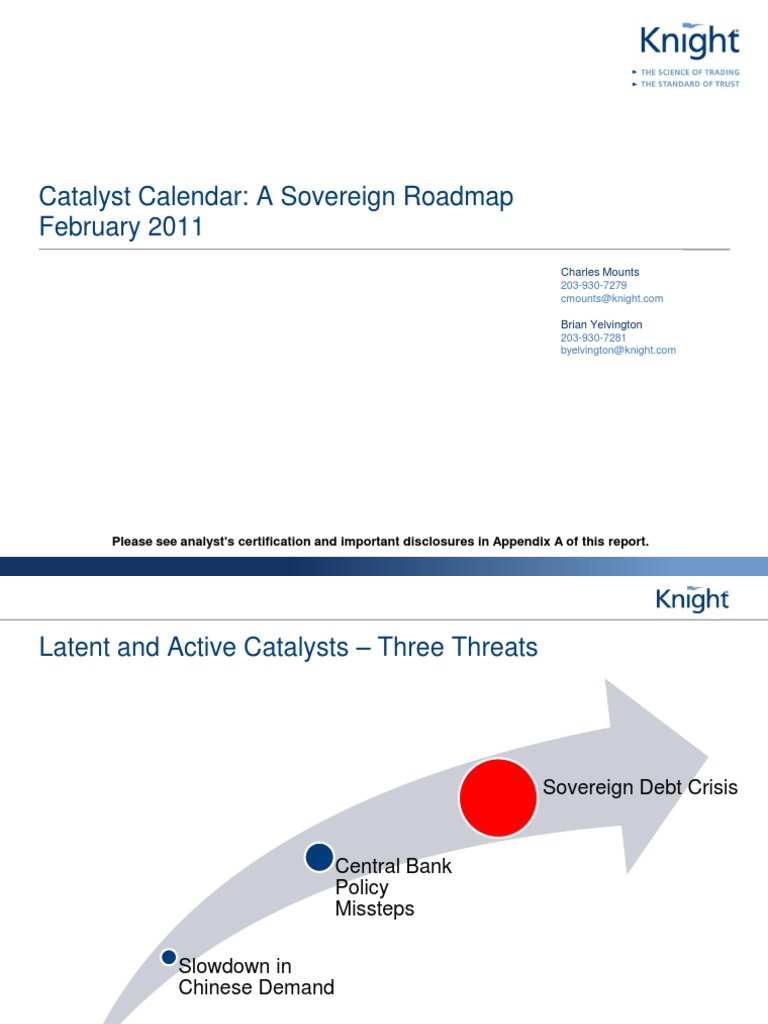 Catalyst Calendar February 2011 | PDF | Economic And Monetary Union Of ...