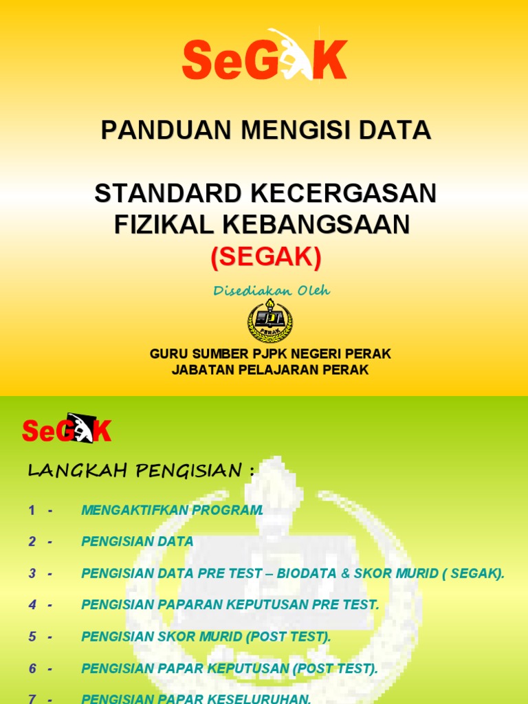 PPT PANDUAN Mengisi DATA Segak | PDF