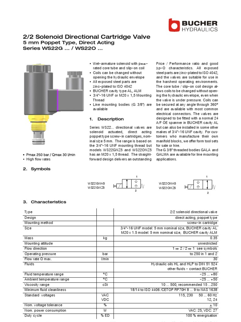 WS22 - 400 P 121100 e 03 | PDF | Valve | Electrical Connector