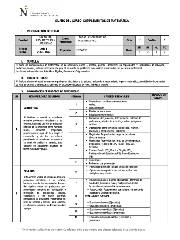 Complemento Matematico | PDF
