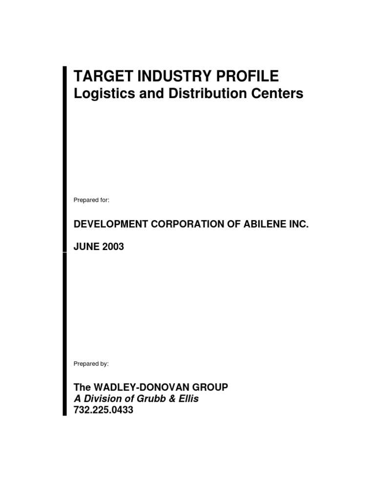 Logistics Distribution Centers | Download Free PDF | Employment | Business
