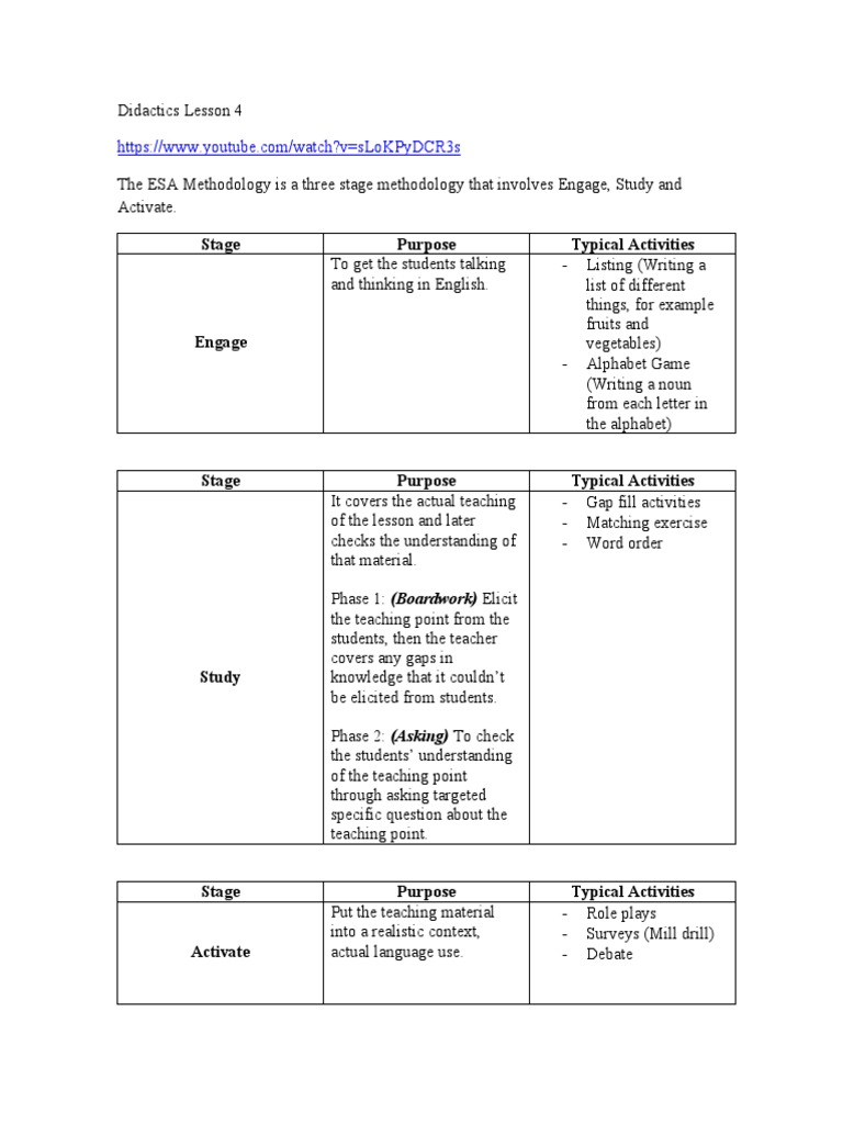 3 - The ESA Methodology Summay | PDF | English Language | Linguistics